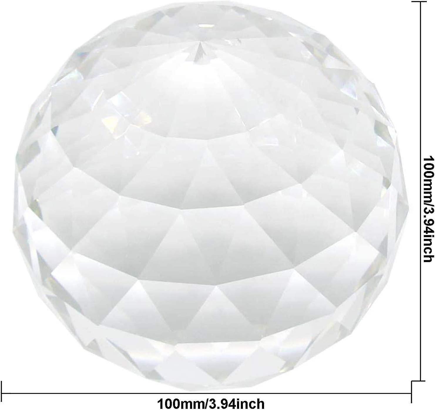 Clear Glass Crystal Ball Prism Suncatcher Rainbow Maker, Sphere Faceted ...