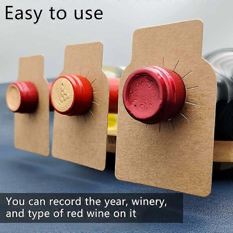 200PCS Wine Bottle Labels Wine Cellar Labels Reusable Wine Labels Cork ...