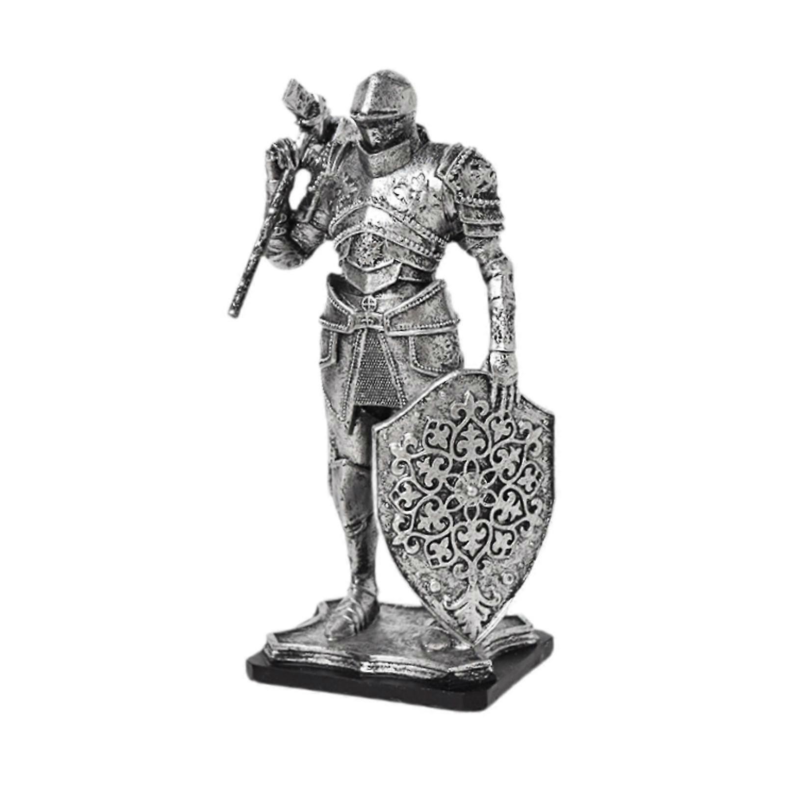 Knight Statue Gift Collectible Knight Figurine for Bookshelf Desktop ...