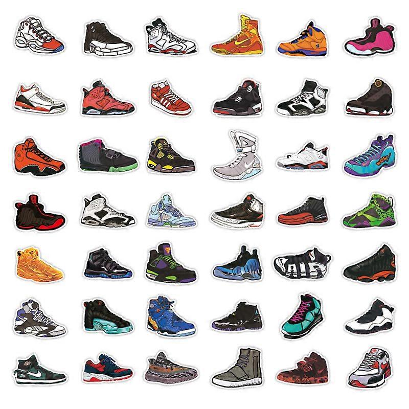 100Pcs Basketball Shoe Stickers, Cool Sneaker Stickers Waterproof ...