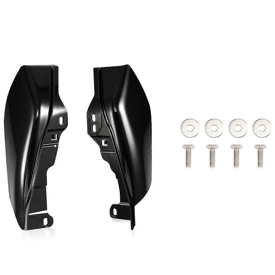 Gloss Black Mid-Frame Air Heat Deflector for Touring Glide Street Road ...