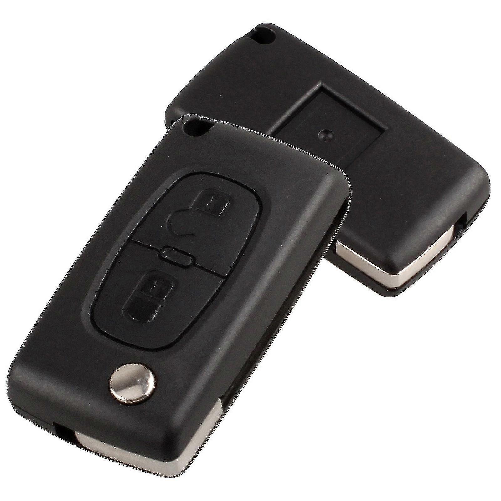 2 Buttons Key Shell Compatible Ce0523 Folding Flip Key For Peugeot 207 ...