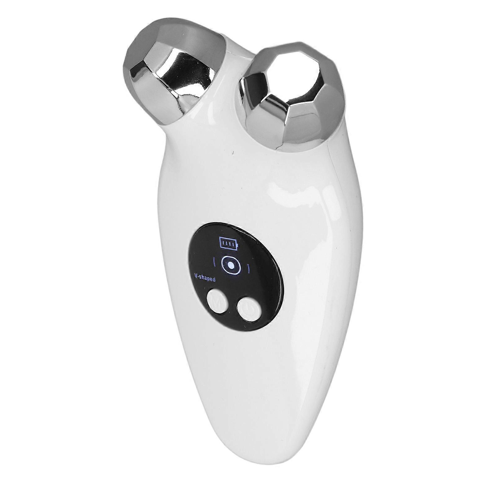 Microcurrent Facial Massager Roller Anti Aging Skin Tightening Lifting ...