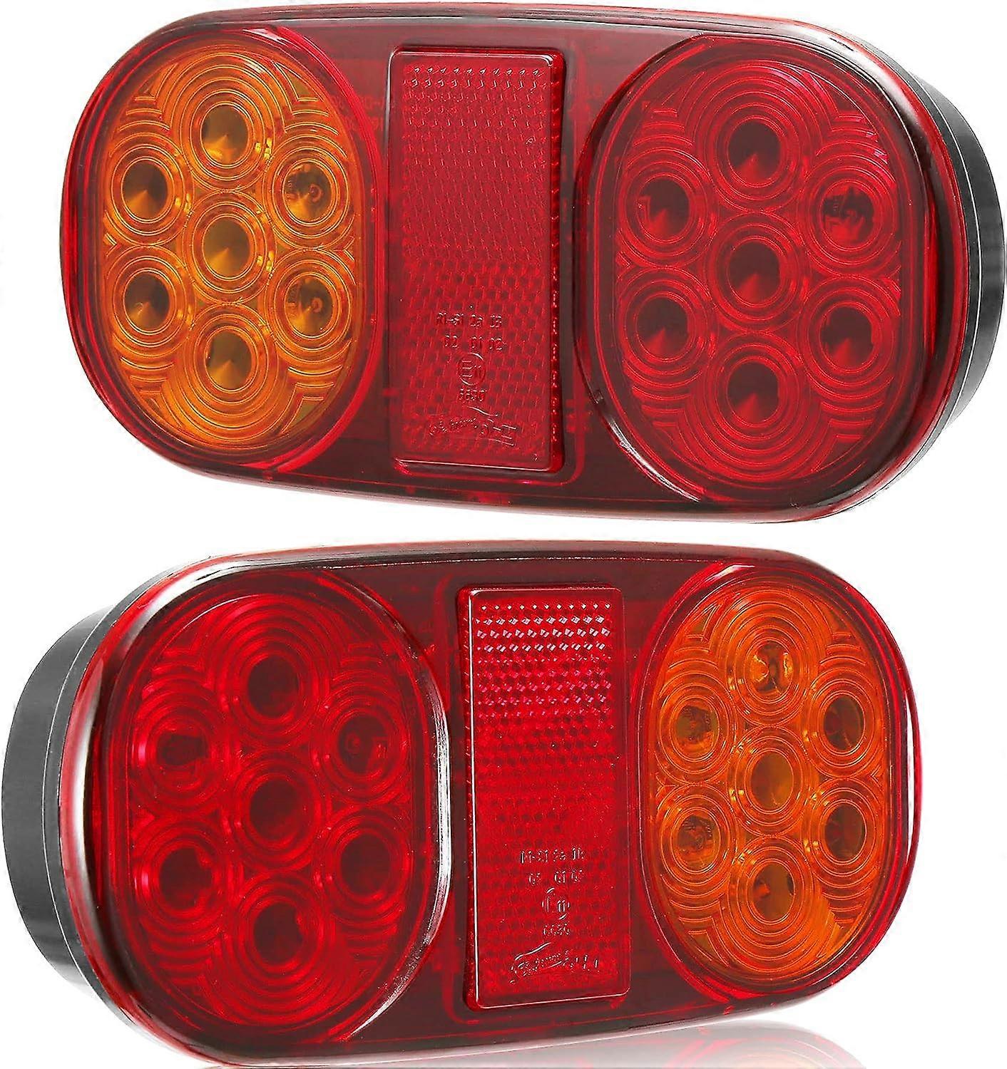 LED Rear Trailer Lights 4 Function,2pcsTrailer Lights Rear 12v,Trailer ...