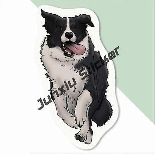 Border Collie Bumper Sticker Smiling Border Collie Vinyl Decal Dog ...
