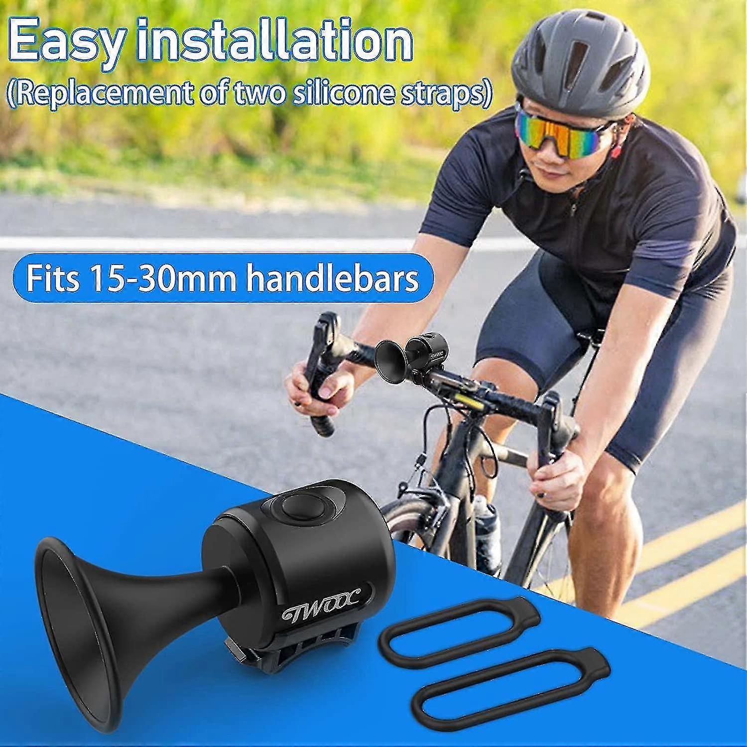 120db Bicycle Bell, Bike Electronic Loud Horn Ipx4 Waterproof Bicycle ...