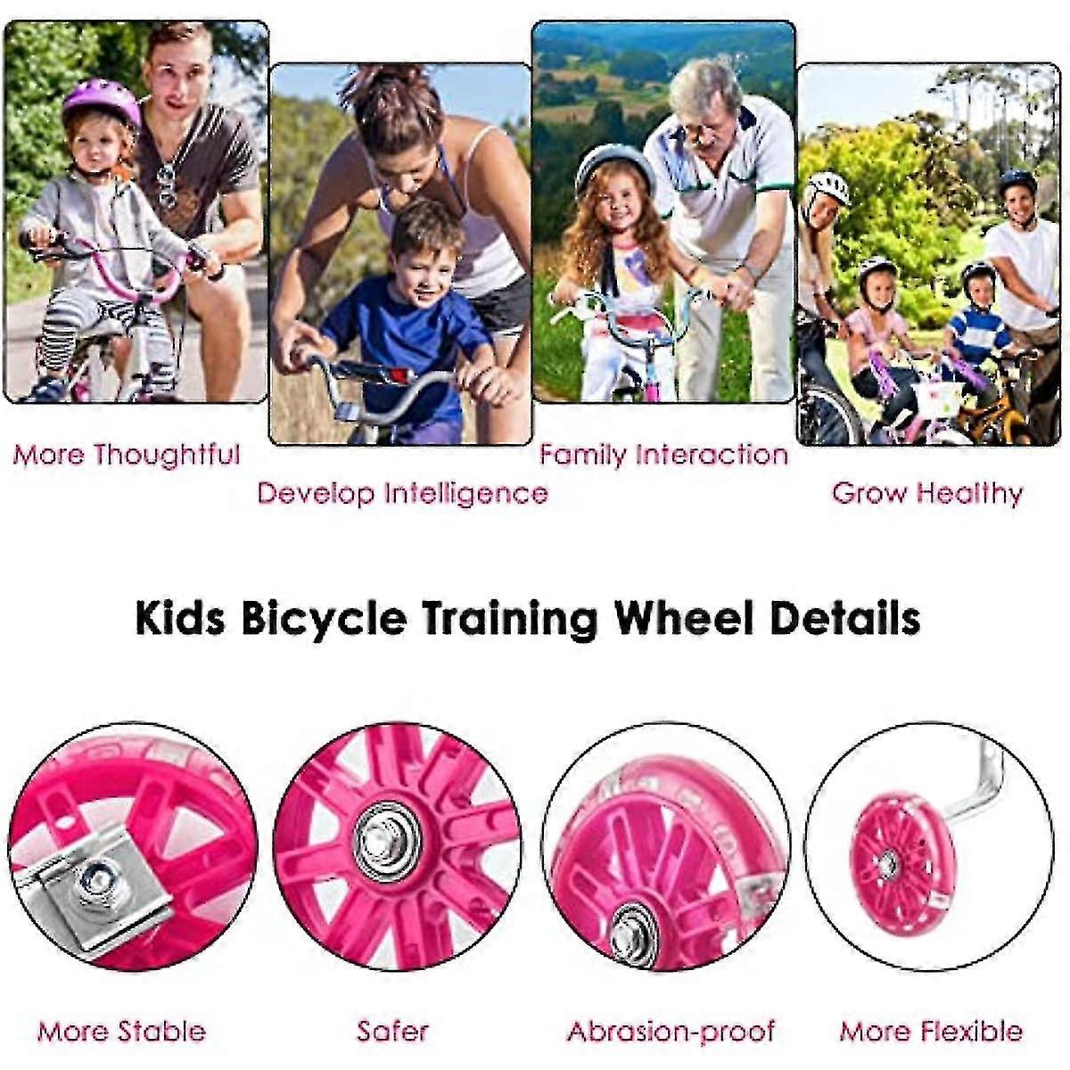 Ballshop Kids Bike Stabilisers Support Wheel Adjustable For Cycling ...
