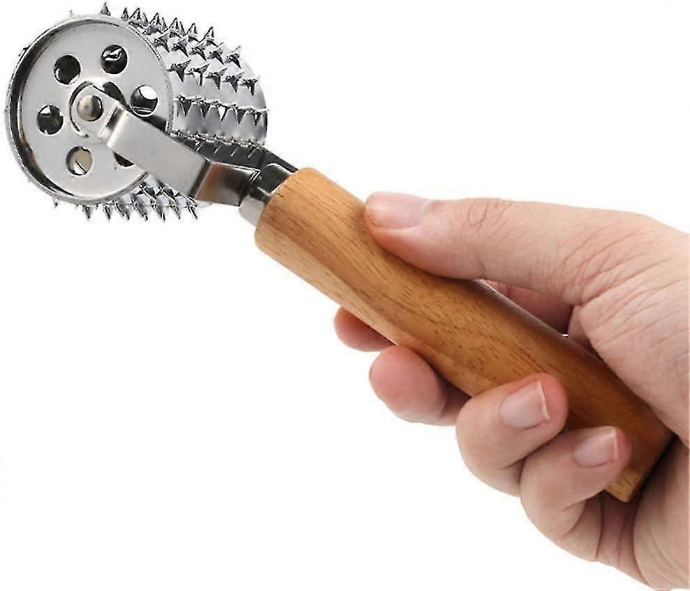 Stainless Steel Meat Tenderizer, Rolling Seasoning Meat Tenderizer ...