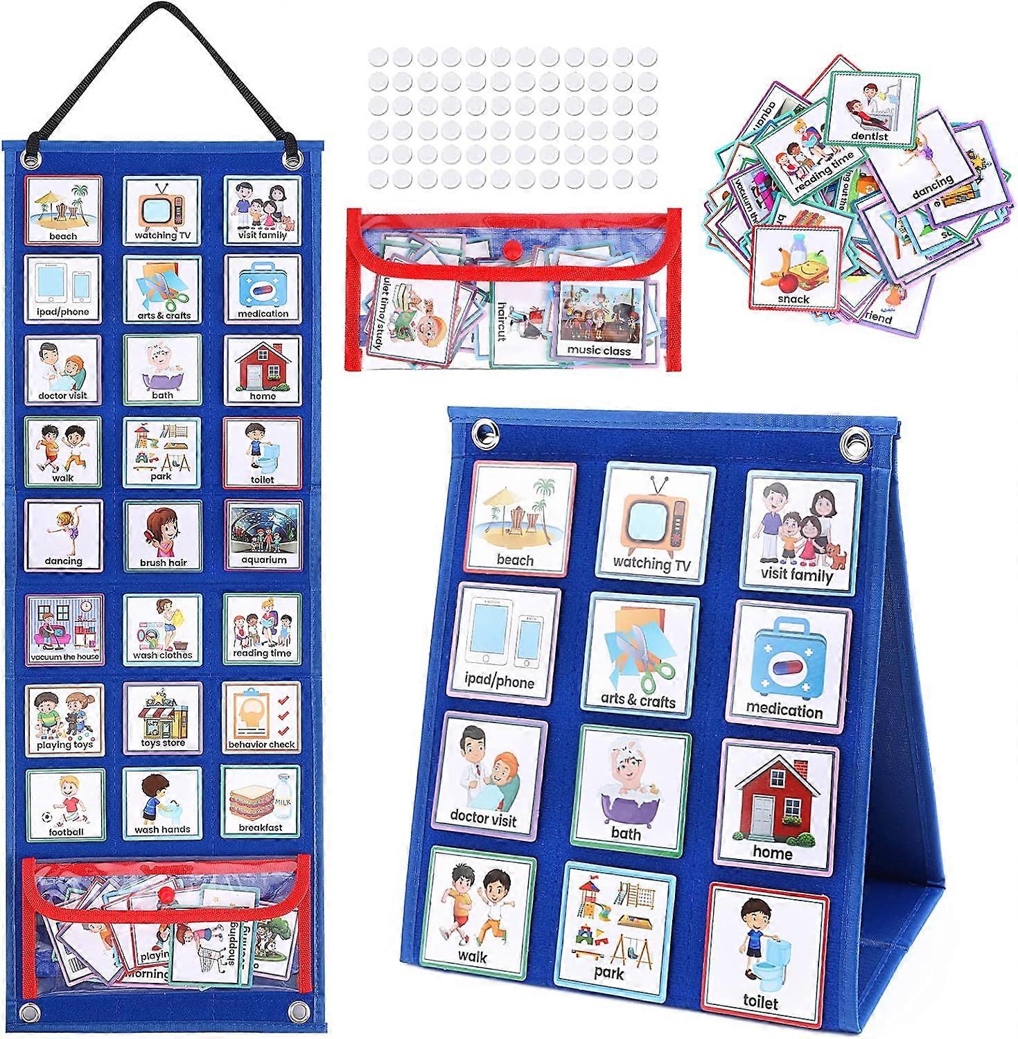 144pcs Visual Schedule for Kids Chore Chart, Daily Schedule Board ...