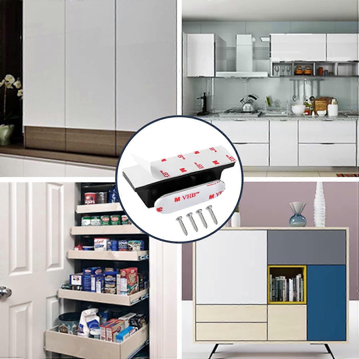 Adhesive Cupboard Door Magnet Set of 4 Magnetic Door Latches No ...