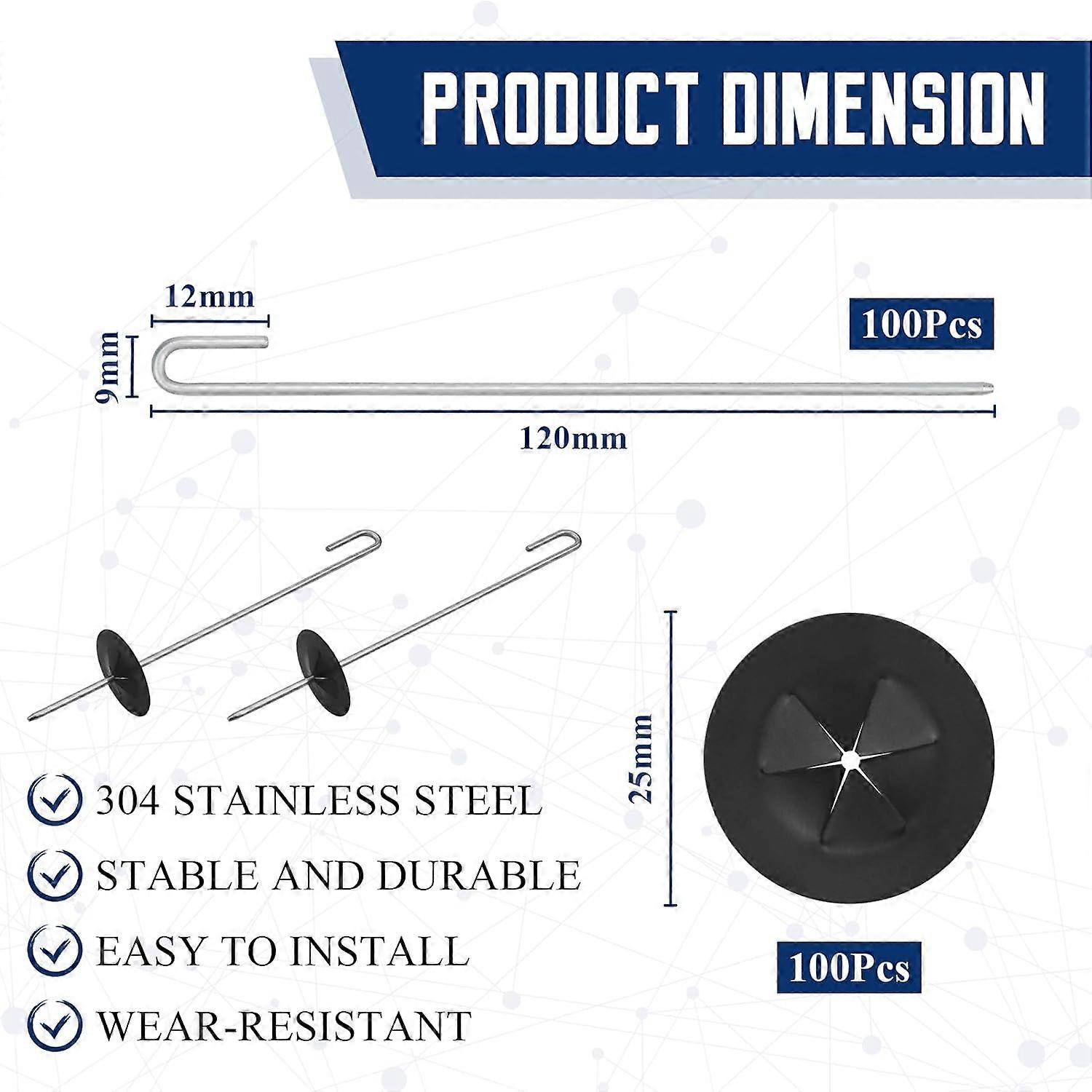 100 Packs Solar Panel Guard Clips Animal Guard Roll Kit Animal Guard ...