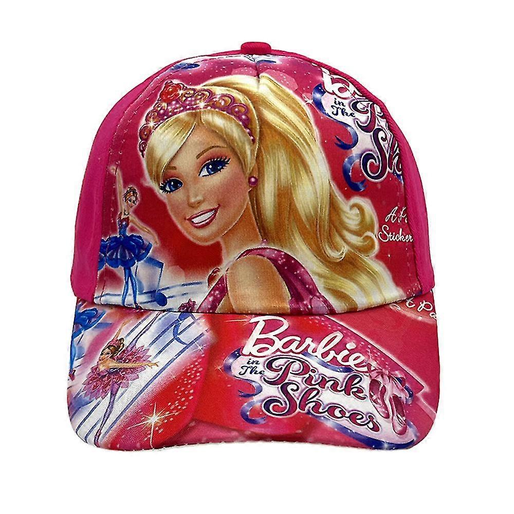Barbie Doll Cartoon Snapback Baseball Cap Kids Girls Princess Printed ...