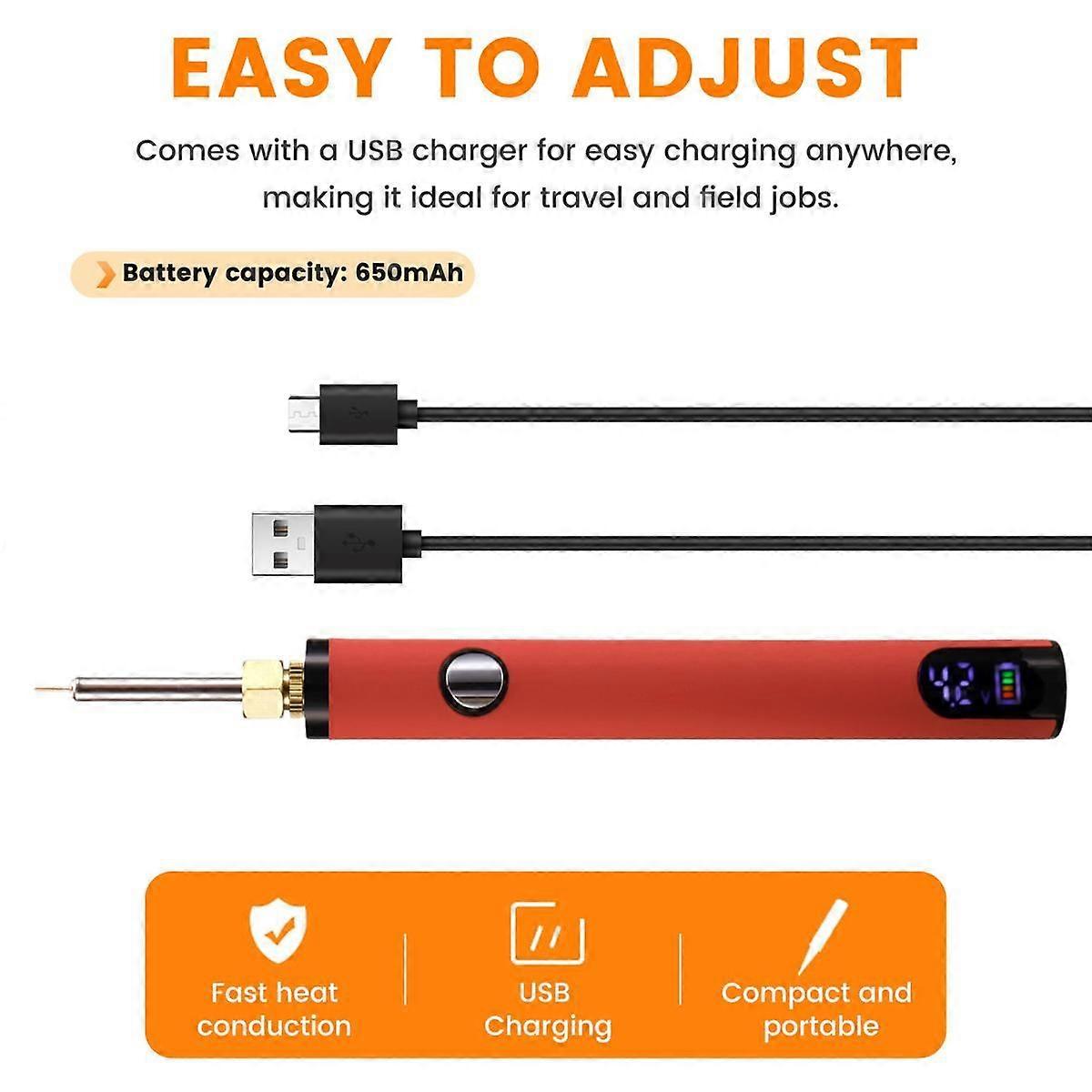 510 Thread Battery Cart Pen Electric Soldering Iron Welding Kit ...