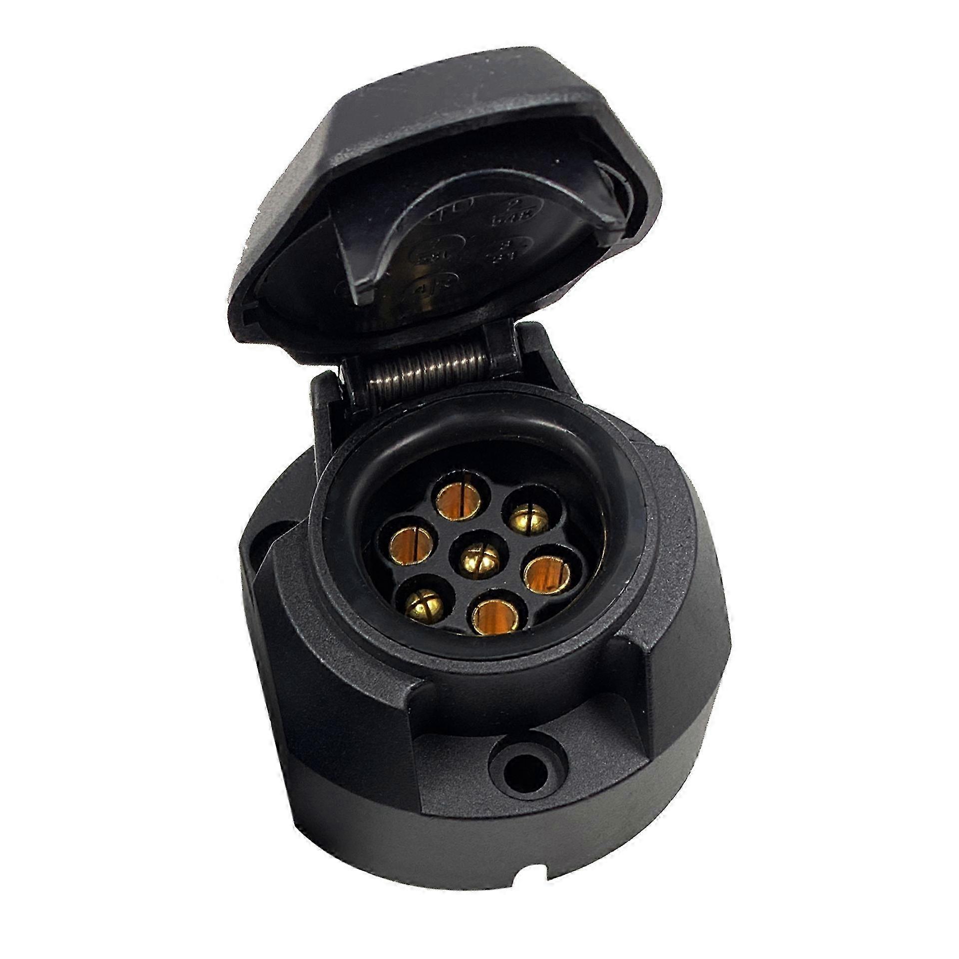 7-pin adapter for connecting trailers and caravans,screw connector,7 ...