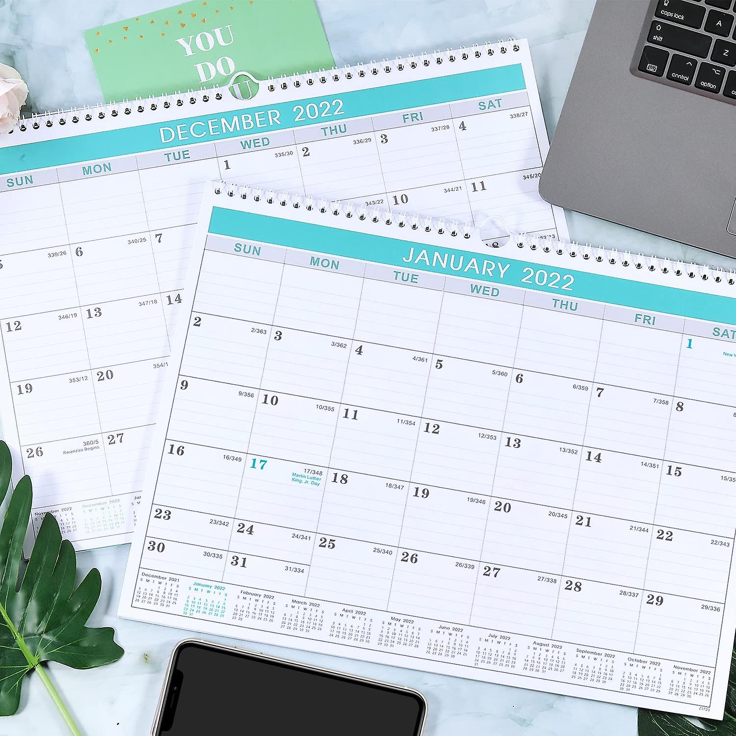 Kalender 2022 - Väggkalender 2022 från januari 2022 till december 2022 ...