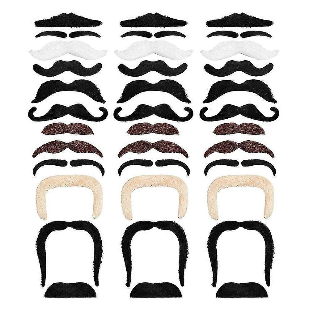 Fake Mustaches, Mustache Party Supplies, Self Adhesive Mustaches ...