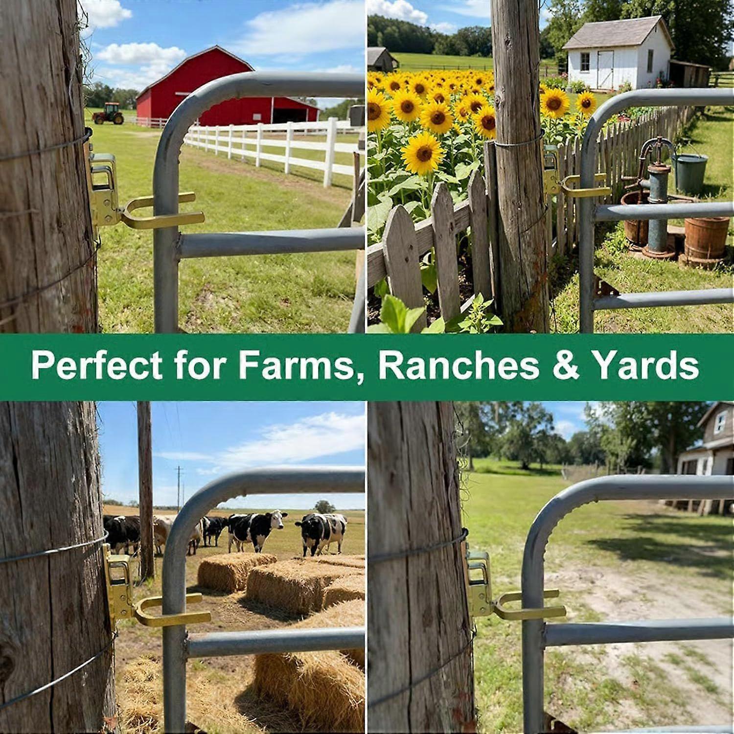 Instant Locking Gate Latch Heavy-Duty One-Hand Gate Latch for Farm ...
