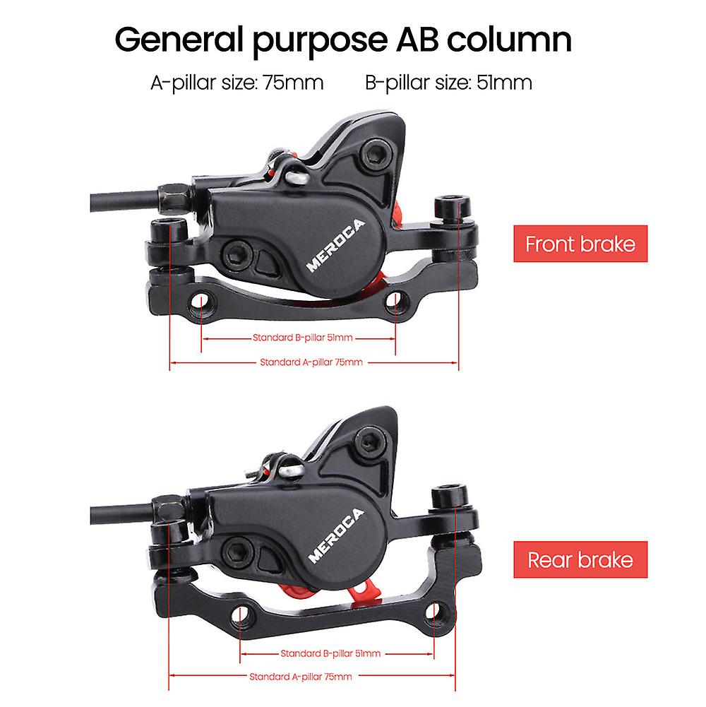 Meroca Bike Oil Disc Brake Mtb Hydraulic Disc Brake Kit Front Rear Bicycle Brake Calipers Clamps ...