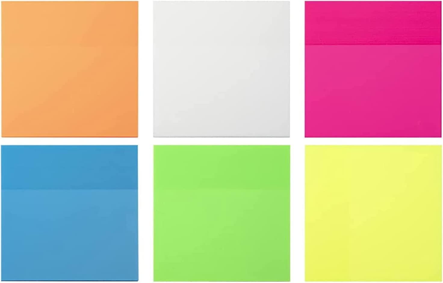 Transparent Sticky Notes Set 6 Packs Clear Solid Colors Translucent ...