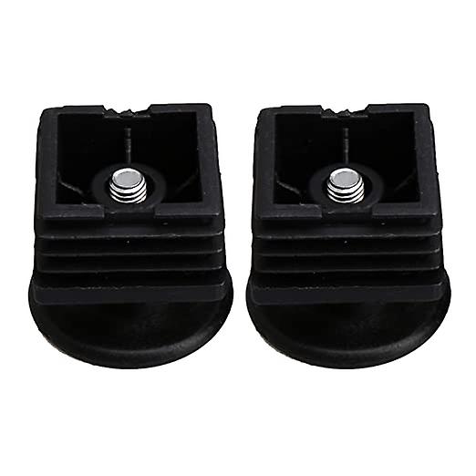 40mm x 40mm M8 Thread Black Plastic Furniture Leg Plugs Blind Plugs ...
