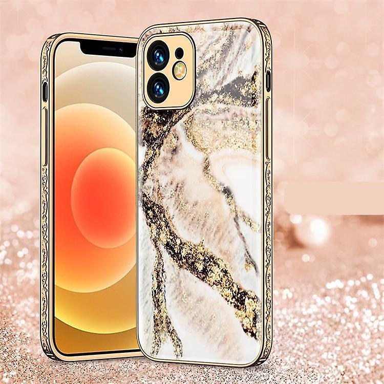 iPhone 13 Pro Lyx glas skal guld barock elegant rokoko marmor | Fruugo US