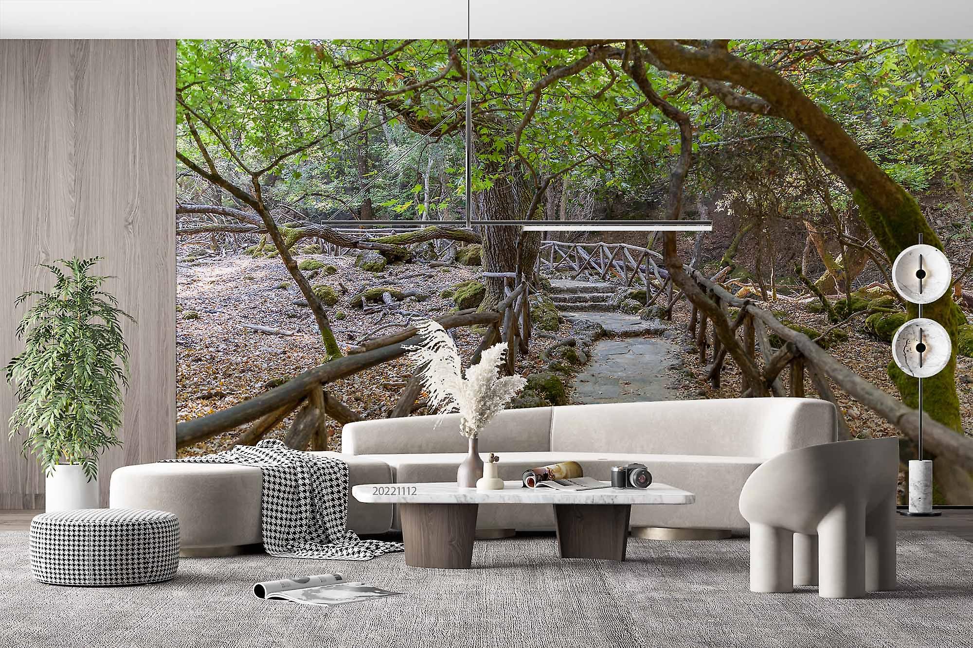 3D Beautiful Forest Trees Path Landscape Wall Mural Wallpaper Gd 2394 ...