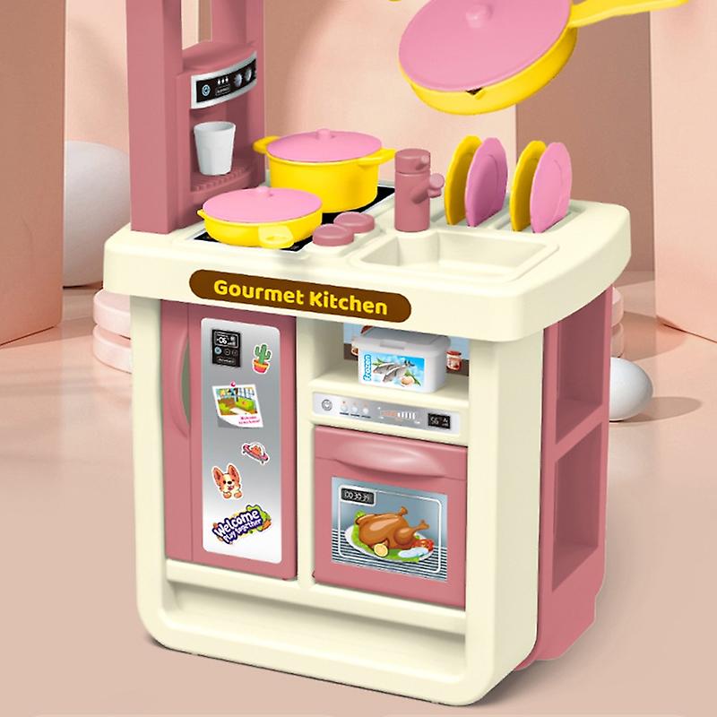 18046 Kids Play House Mini Kitchen Toy Simulation Plastic Cooking ...
