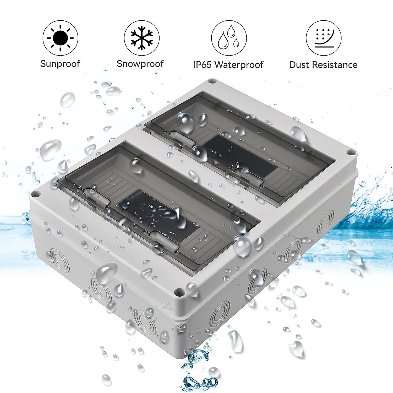 IP65 Outdoor Waterproof Electrical Enclosure, 24 Modules, IP65 ABS ...