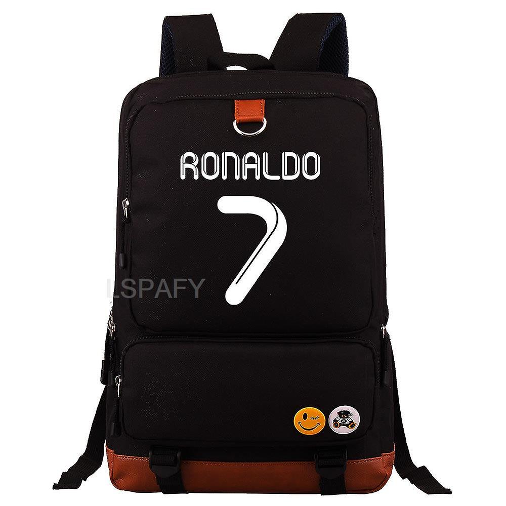 Football Ronaldo Cr7 Backpack Junior Student Schoolbag Large Capacity ...