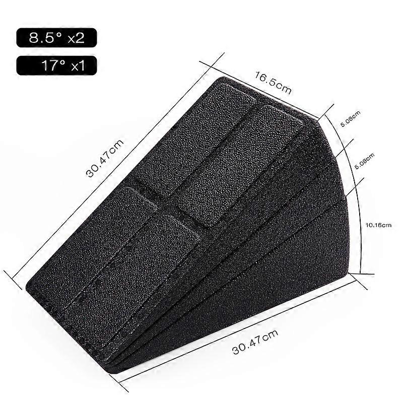 1 Set Squat Wedge Block Adjustable Non-slip Squat Ramp Deadlift Wedge ...