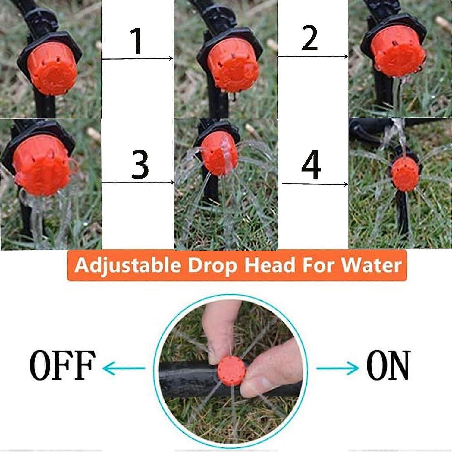 200 Pcs Adjustable Irrigation Dripper Nozzle, 360 Degree Adjustable ...