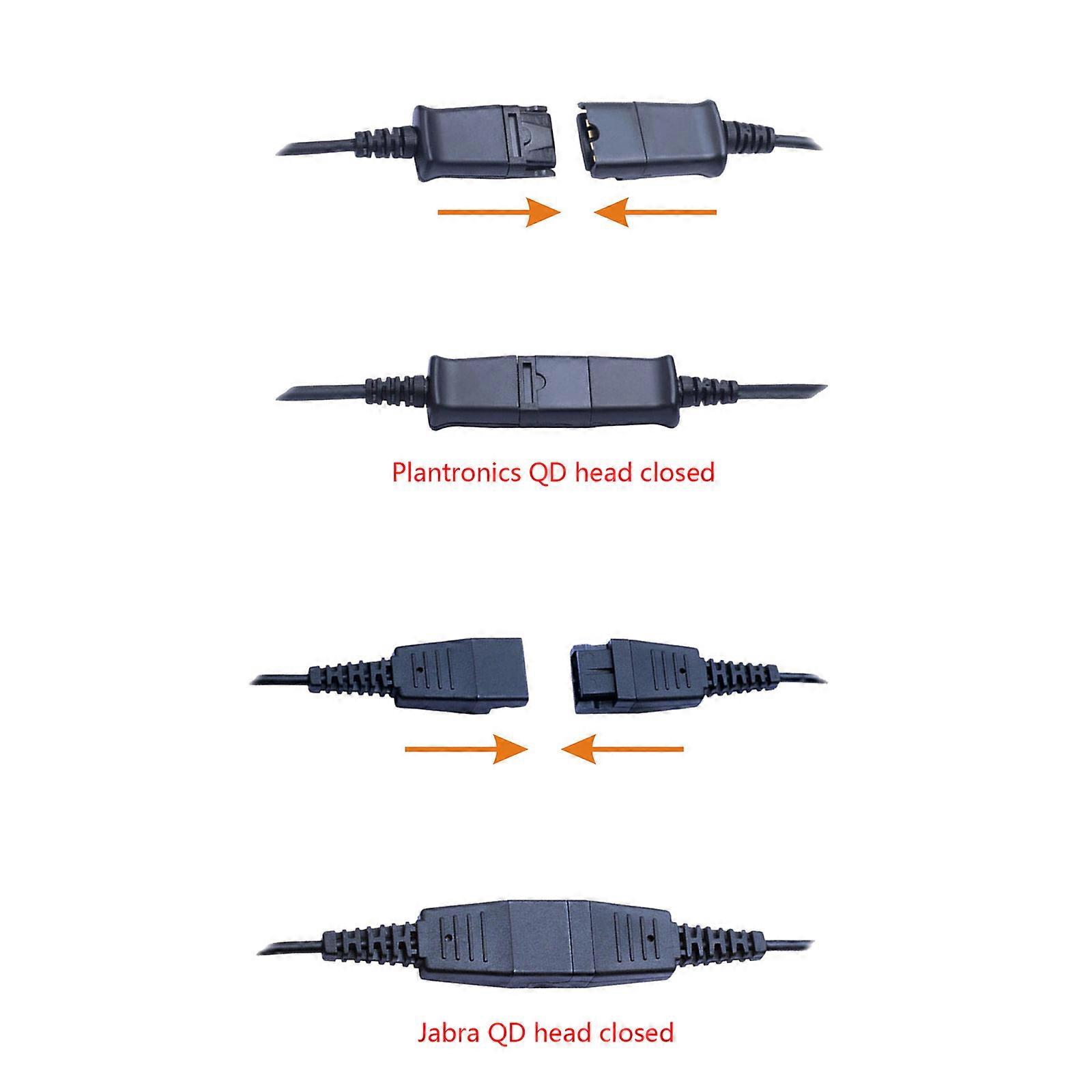 Premium Headset QD (Quick Disconnect) Connector to USB Adapter Cable ...