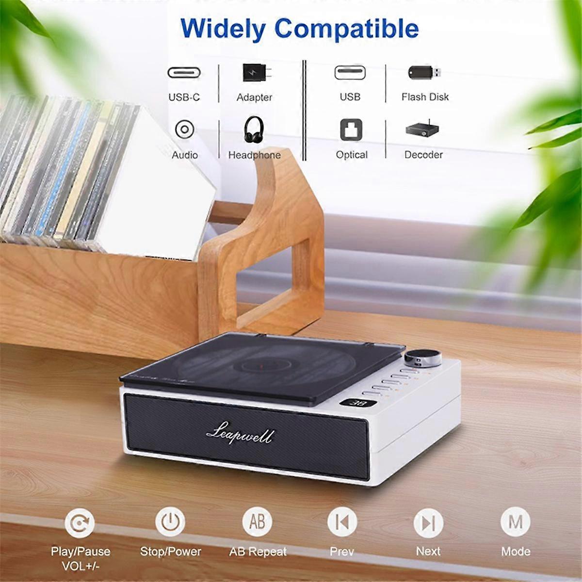 Portable Cd Player Wireless Bluetooth Speakers FM Radio Walkman Music ...