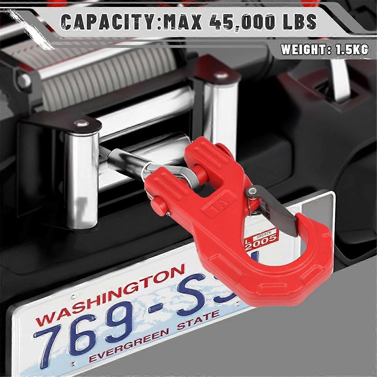 3/8 Inch Winch Hook Heavy Duty, ATV Winch Hook, Winch Tow U-Clamp ...