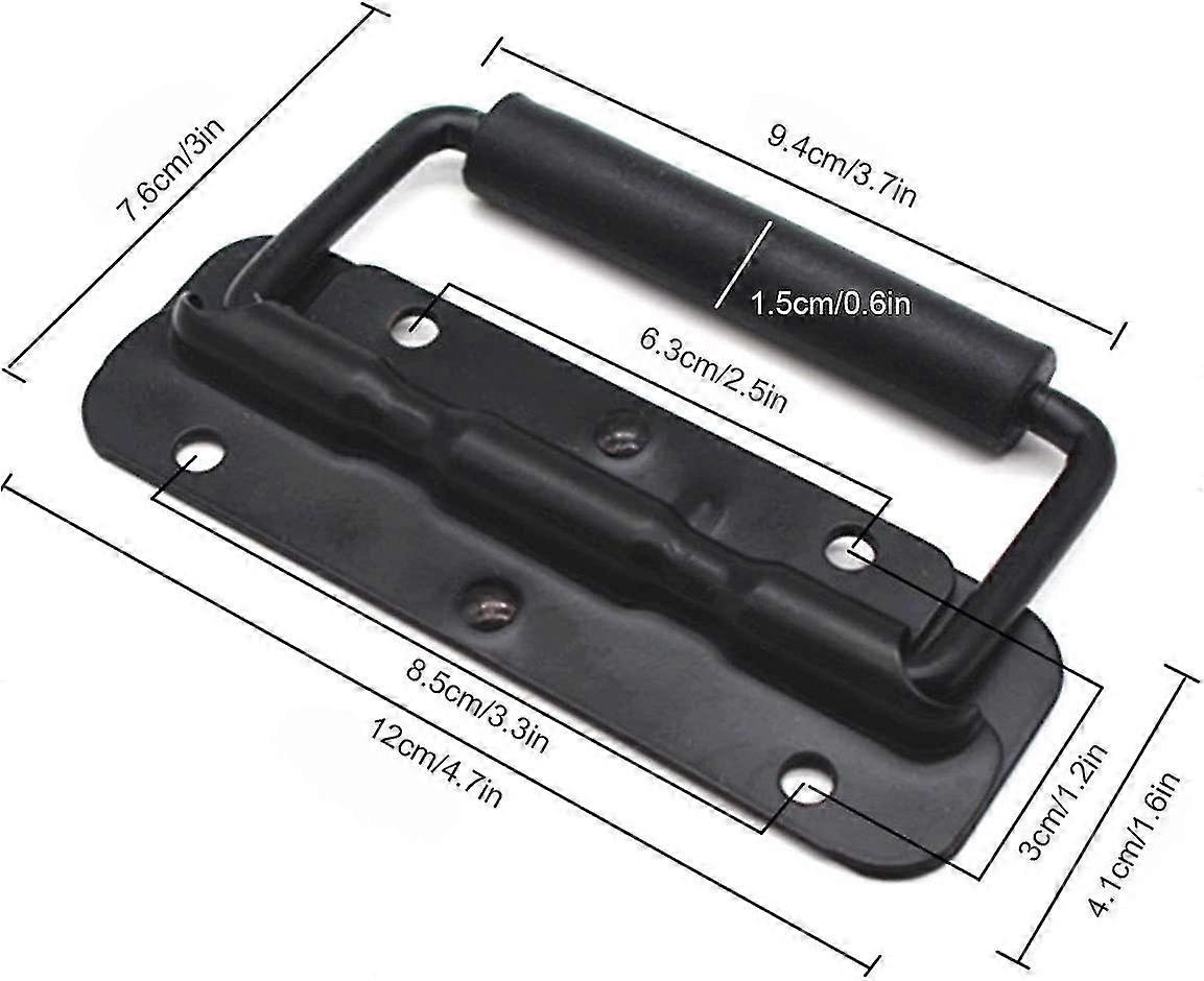 Folding Case Handle 2 Stainless Steel Carry Handles Spring Folding ...
