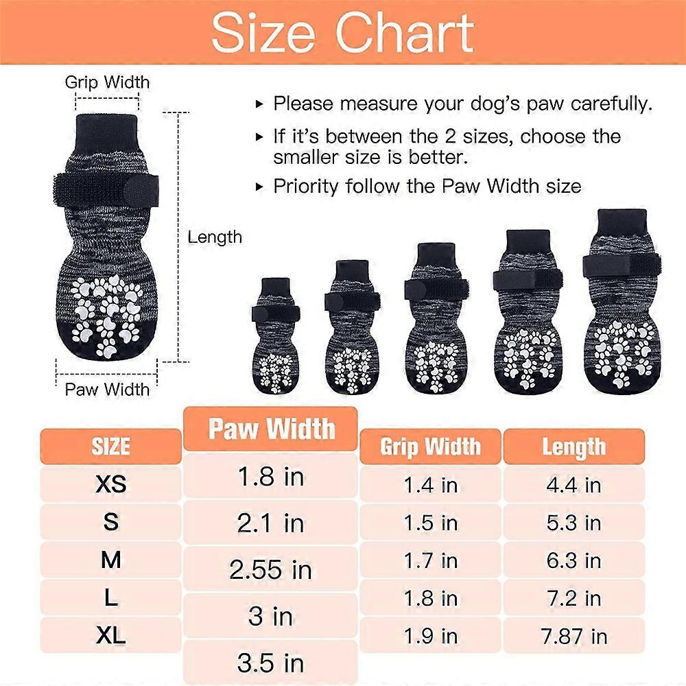 Anti-Slip Dog Socks Paws Stop Licking Adjustable Pet Paw Protection ...