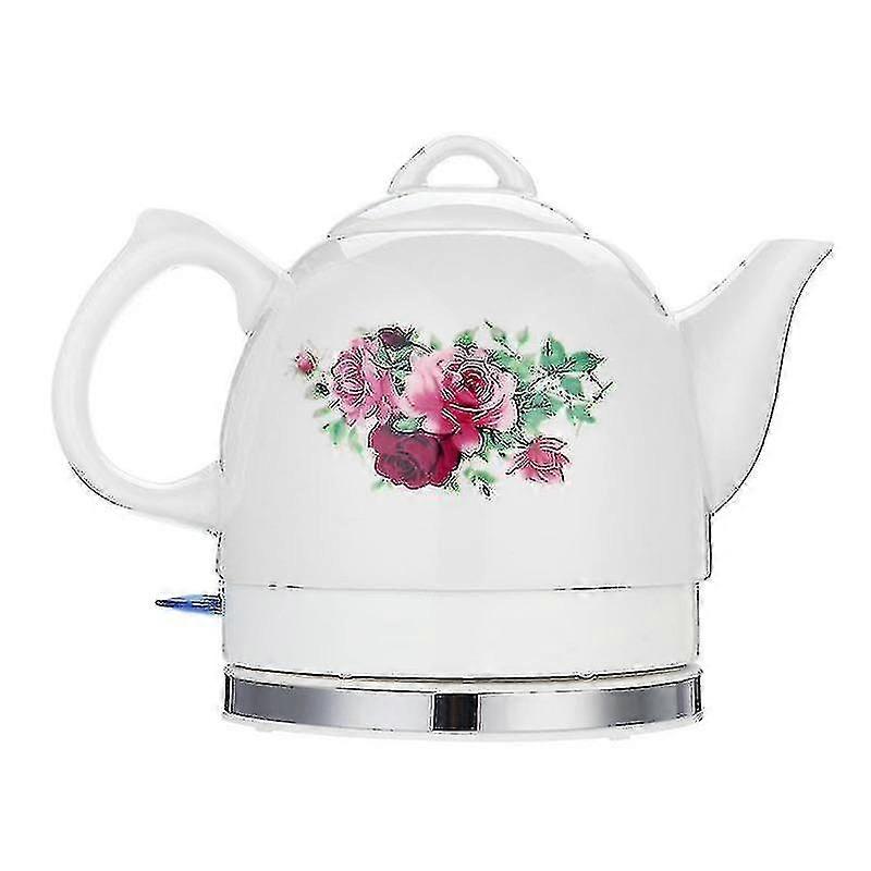 Electric Tea Water Kettle Ceramic Pot With Floral Rose | Fruugo IL