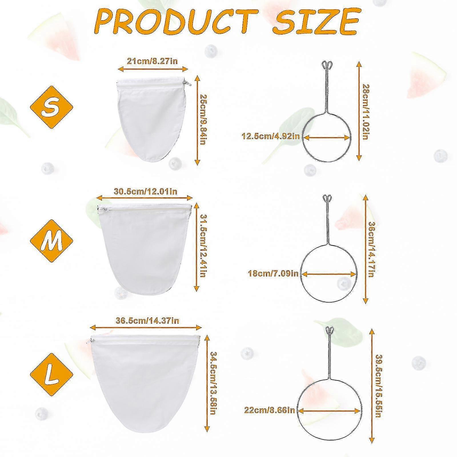 Ultra Fine Mesh Filter Bag, Commercial Reusable Food Filter Bag And ...