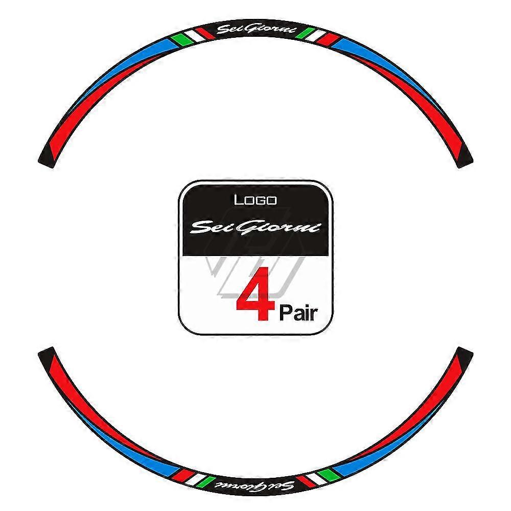 For Piaggio Vespa Gts 300 Sei Giorni Ii Edition Rim Decals Scooter 12 ...