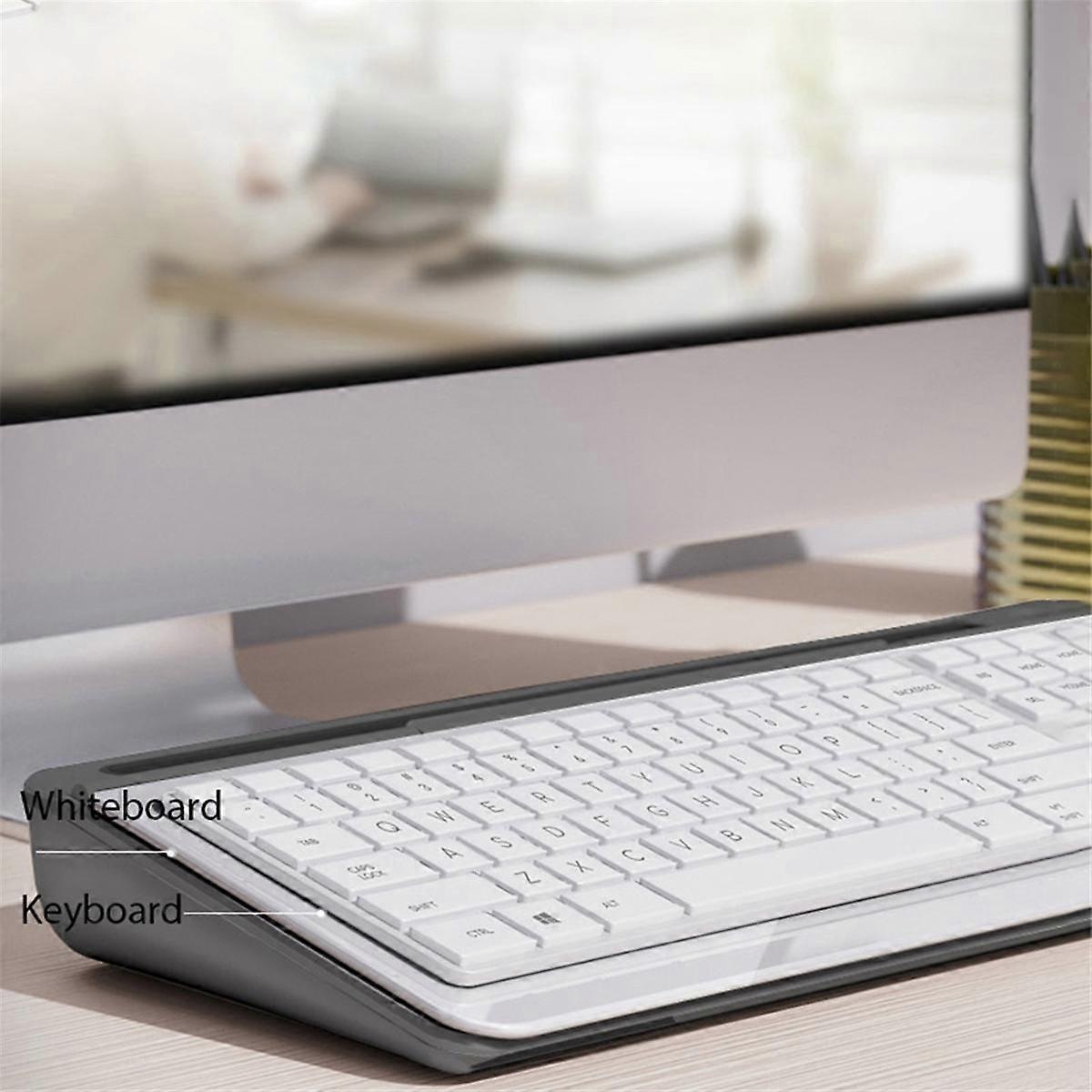 Desktop Keyboard Mini Whiteboard Writing Board Tempered Glass Business ...