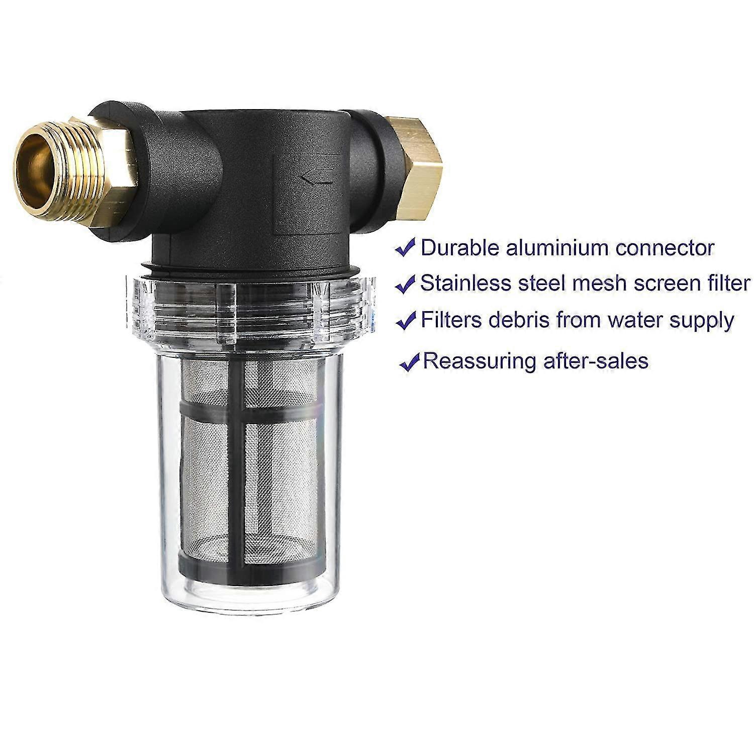 Garden Hose Filter For Pressure Washer Water Inlet, Sediment Inline ...