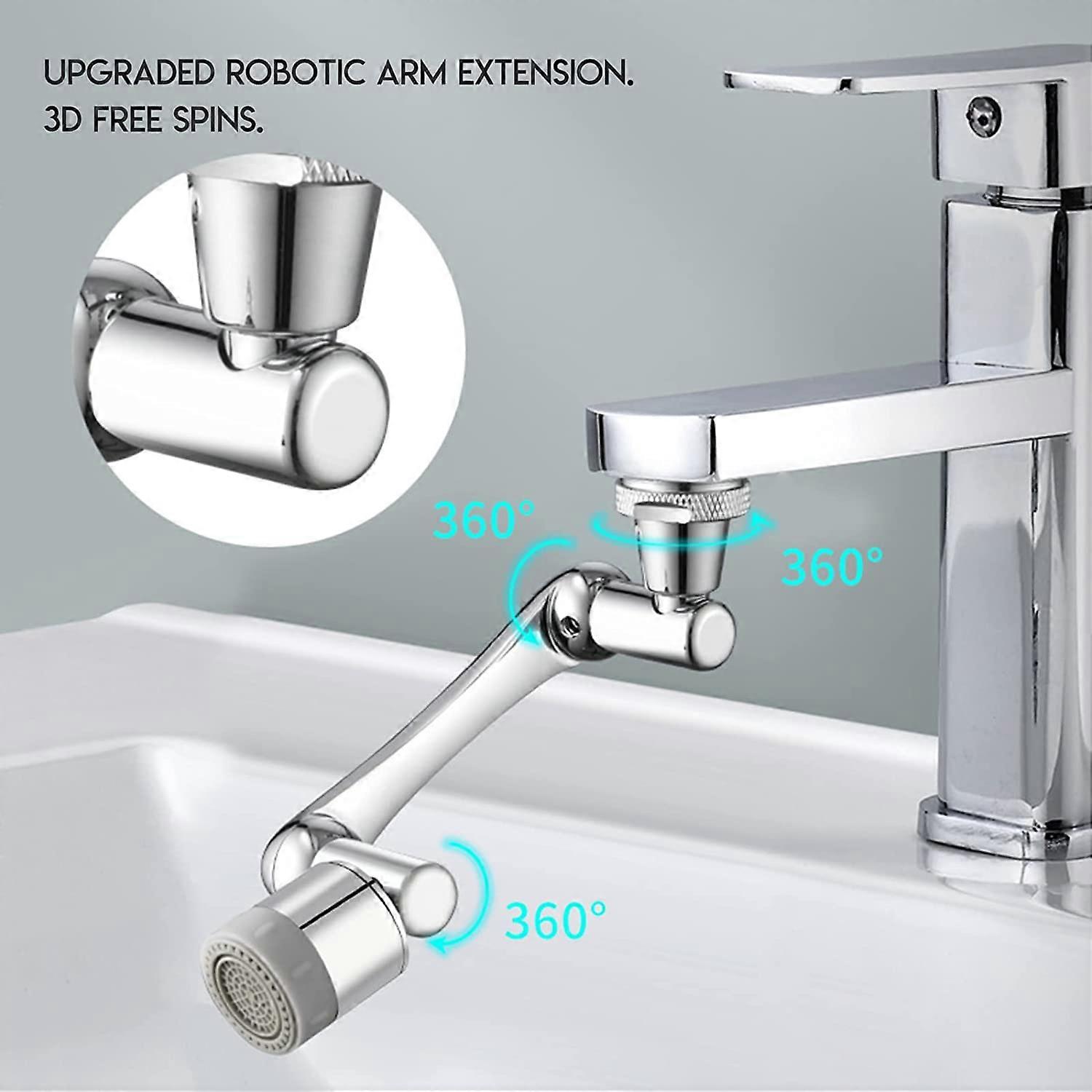 Upgrade 1080+360 Degree Swivel Faucet Aerator,Big Angle Splash Filter ...