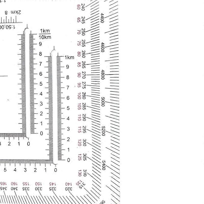 Topographic Flexible Map Scale & Protractors Military UTM/MGRS Reader ...