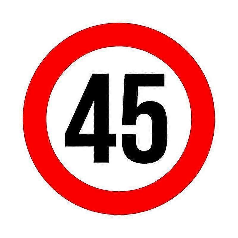 Fashion Creative Speed Limit 45 Km Car Sticker Pvc Personality ...