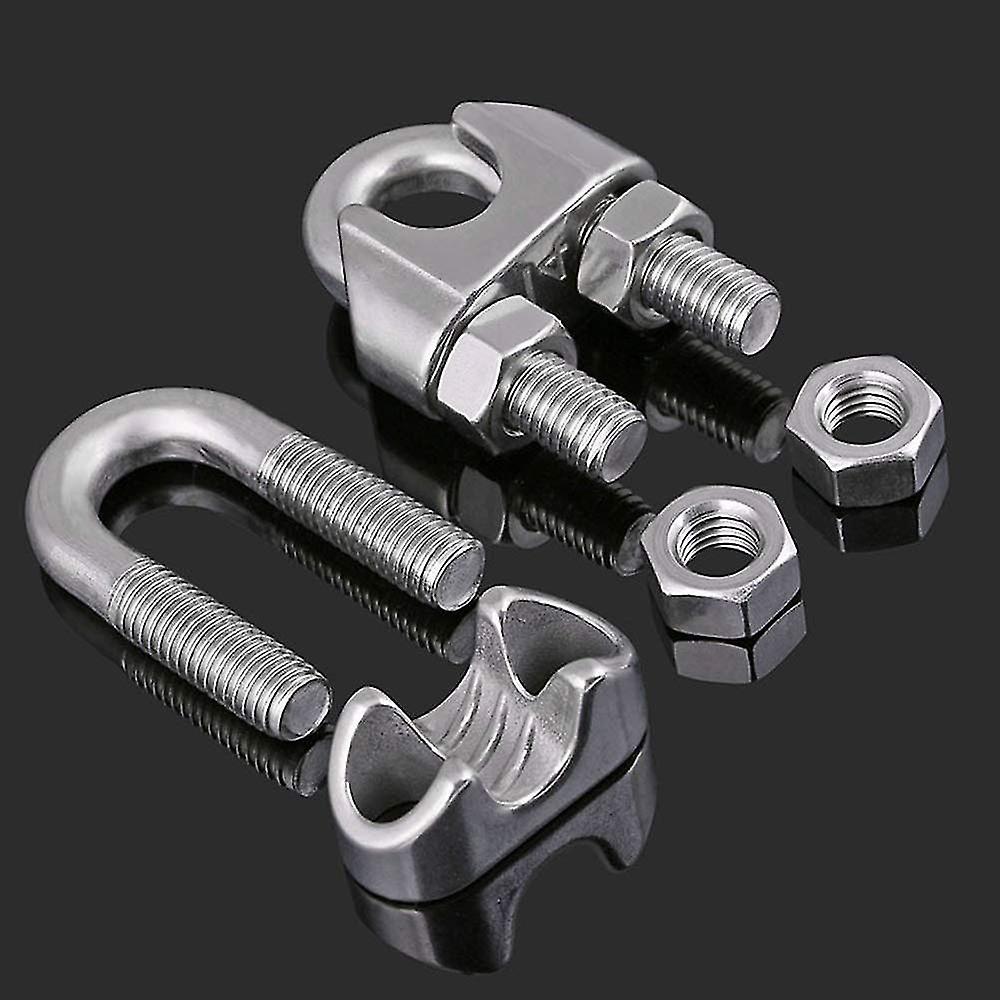 M6 Cable Ties U Stirrup Bolt Cable Clip 304 Stainless Steel Cable Clamp ...