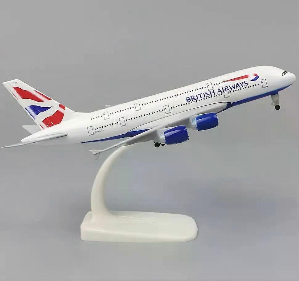 20cm Plane Toy Model Alloy Metal UK Air British Airways AIRBUS 380 A380 ...