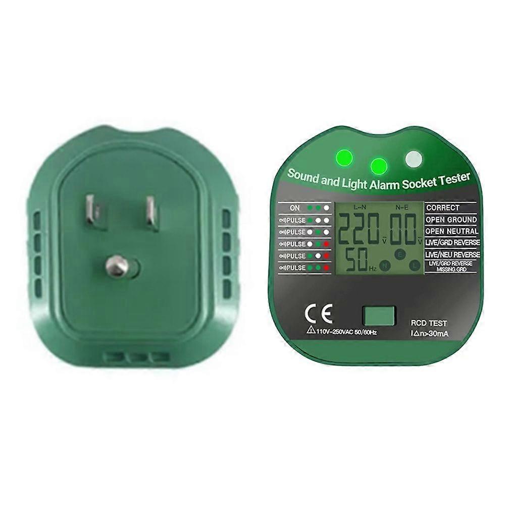 Upgraded Socket Tester Circuit Testers RcdPlug Tester Mains Outlet ...
