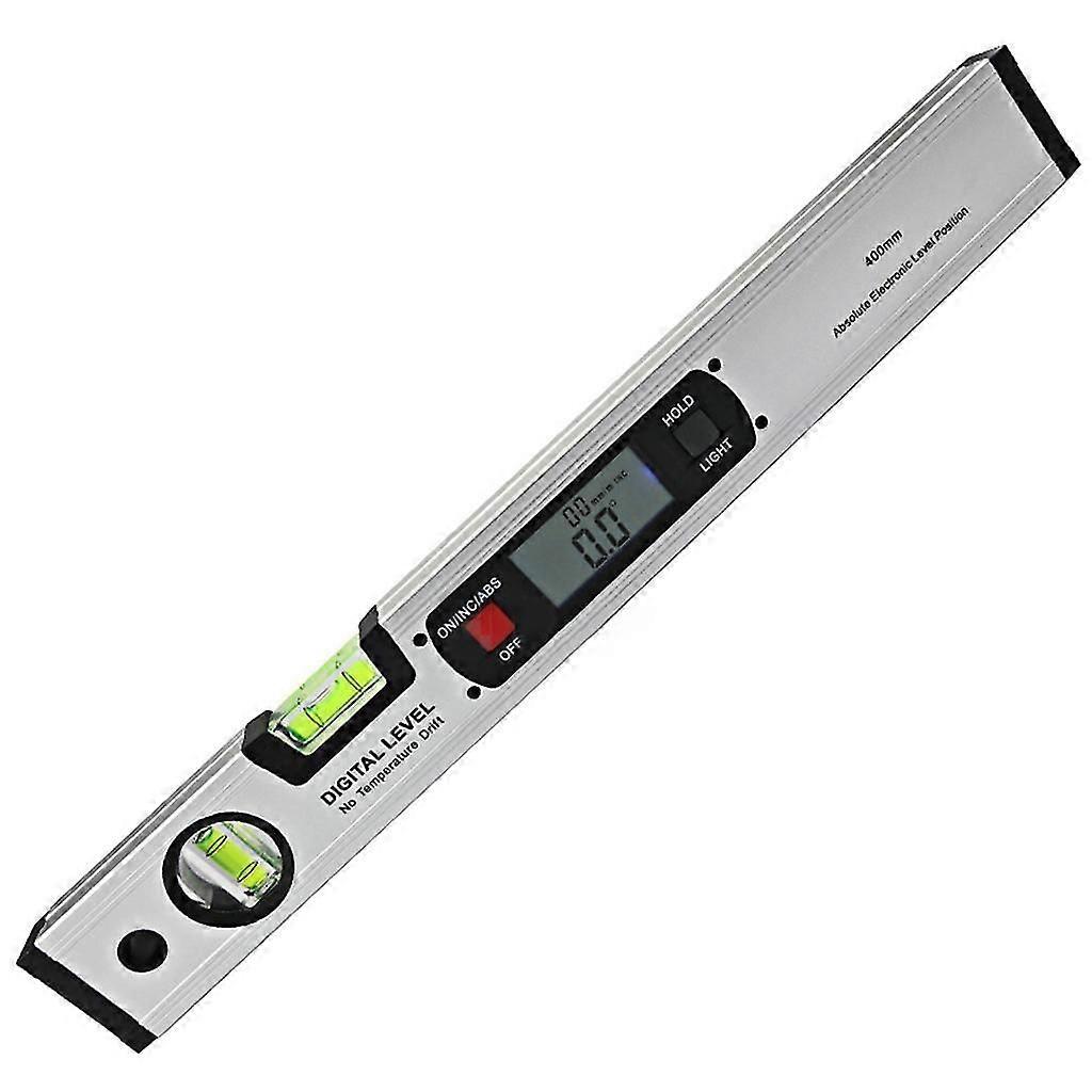400mm Pro Digital Spirit Level LED Screen 2 Vials Magnetic Measuring ...