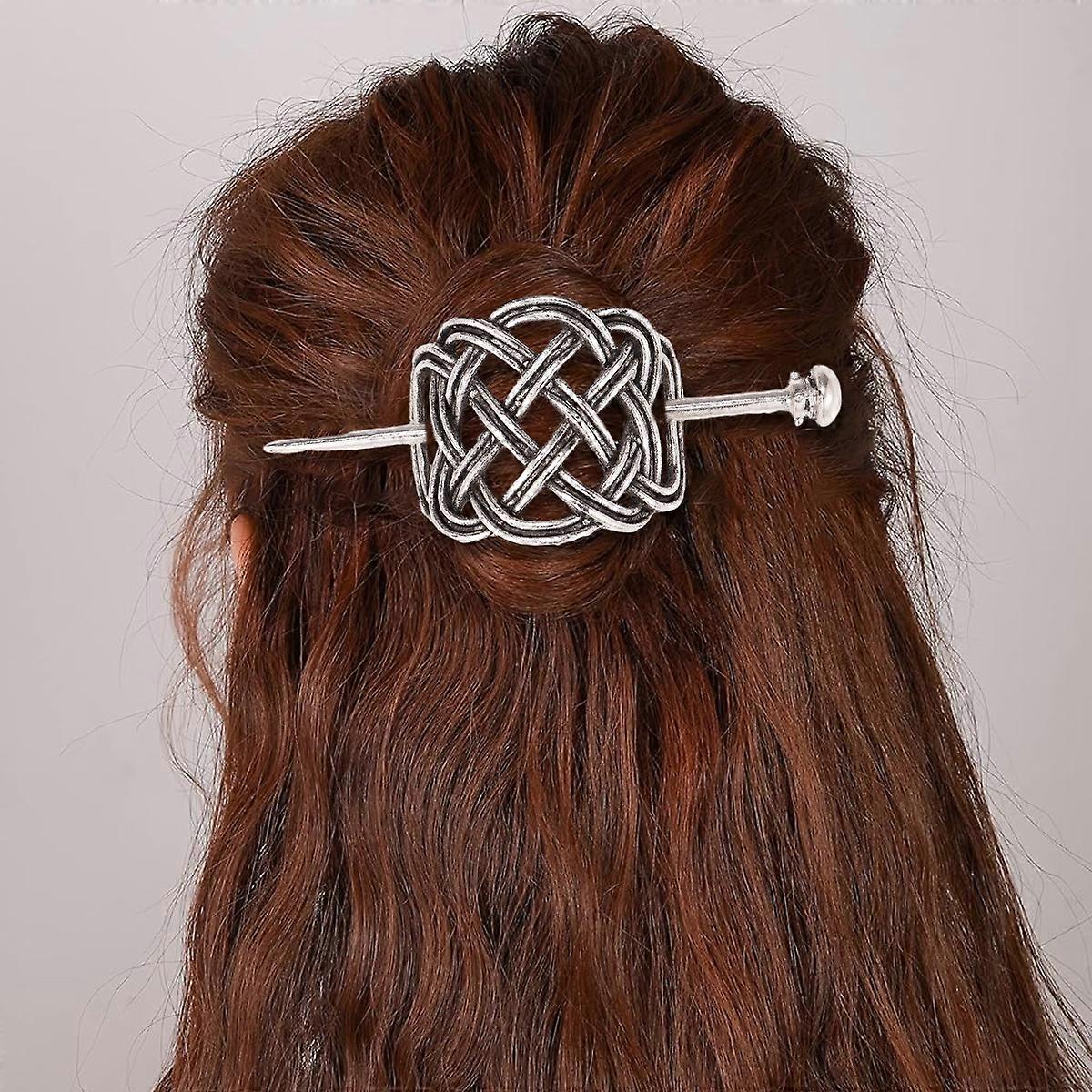 Silver hairpin, Creative Hairpin Minimalist hairpin Women's hairpin ...