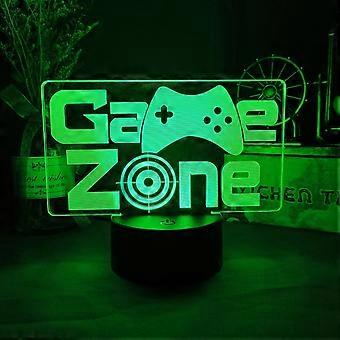 3D LED lampe Gaming rom lys Spill NightLight Gaming Bordlampe for barn ...
